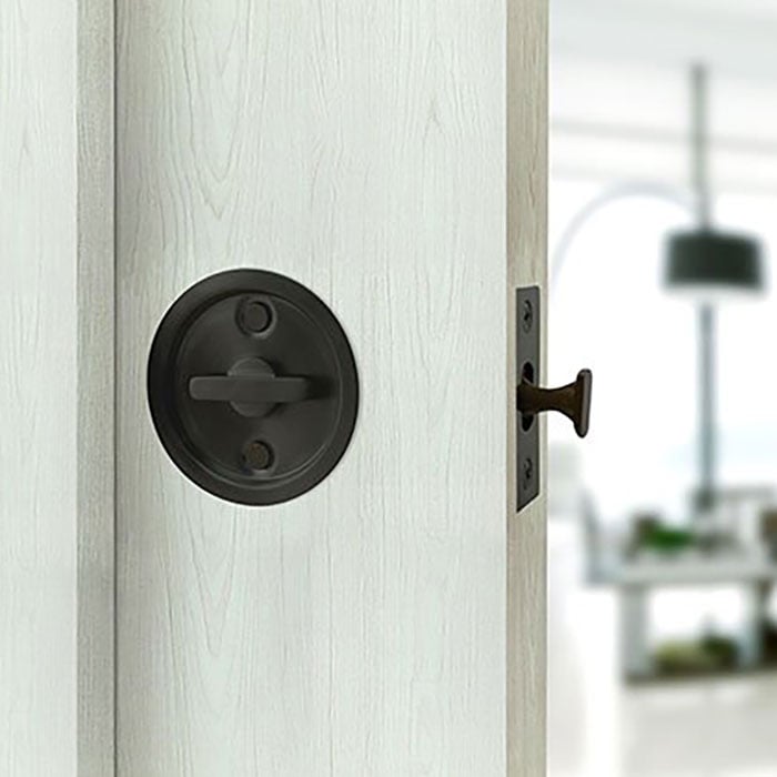 PD2000 TwistLock Edge Pull Privacy Pocket Door Lock